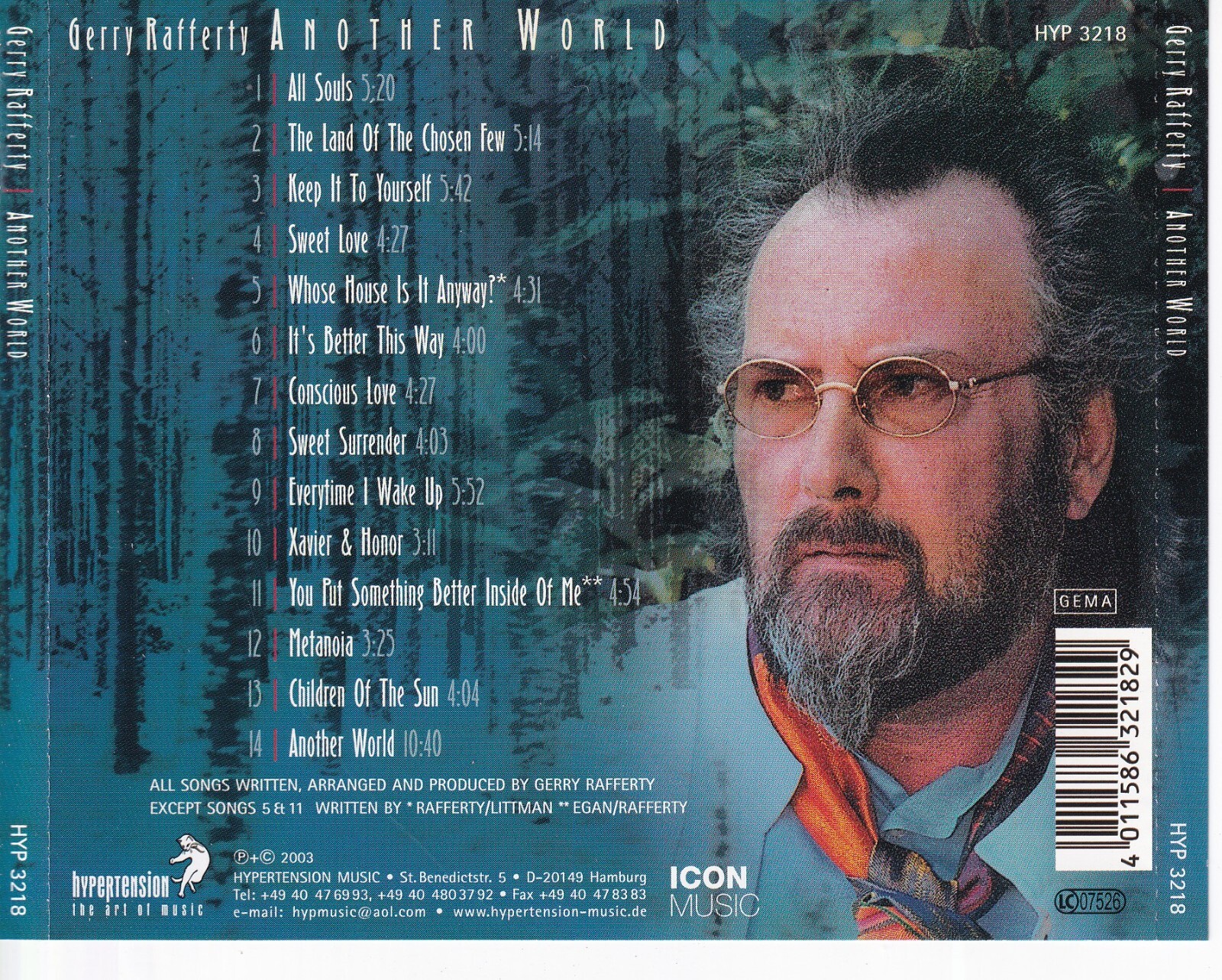 CD GERRY RAFFERTY another world 2003 EX+ (D1691) | eBay