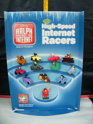 McDonald's Happy Meal Toy Display w/ALL Pieces Disney Ralph Breaks The ...