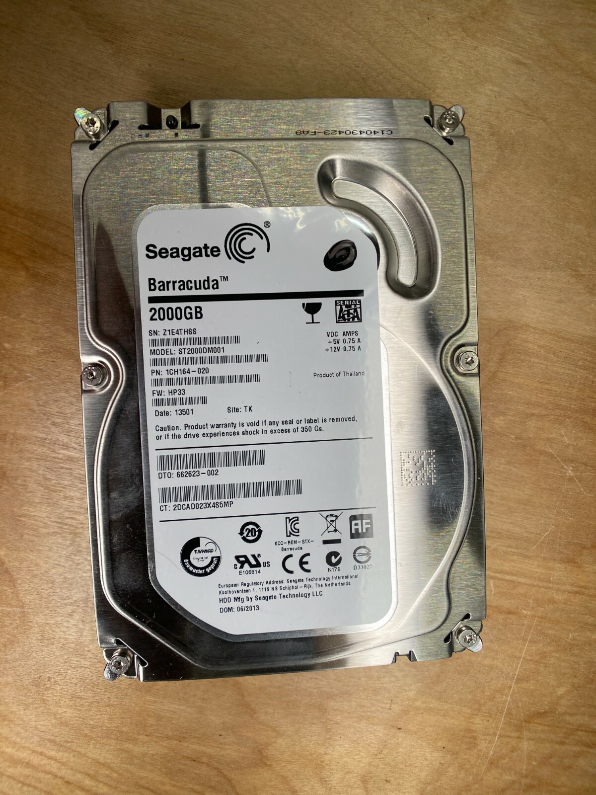 SEAGATE ST2000DM001 (PARTS ONLY) | eBay