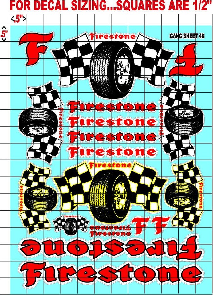 WHITE VINYL Sticker Gang SHEET 48 -R/C MODEL Decals 1/12-1/10-futaba | eBay