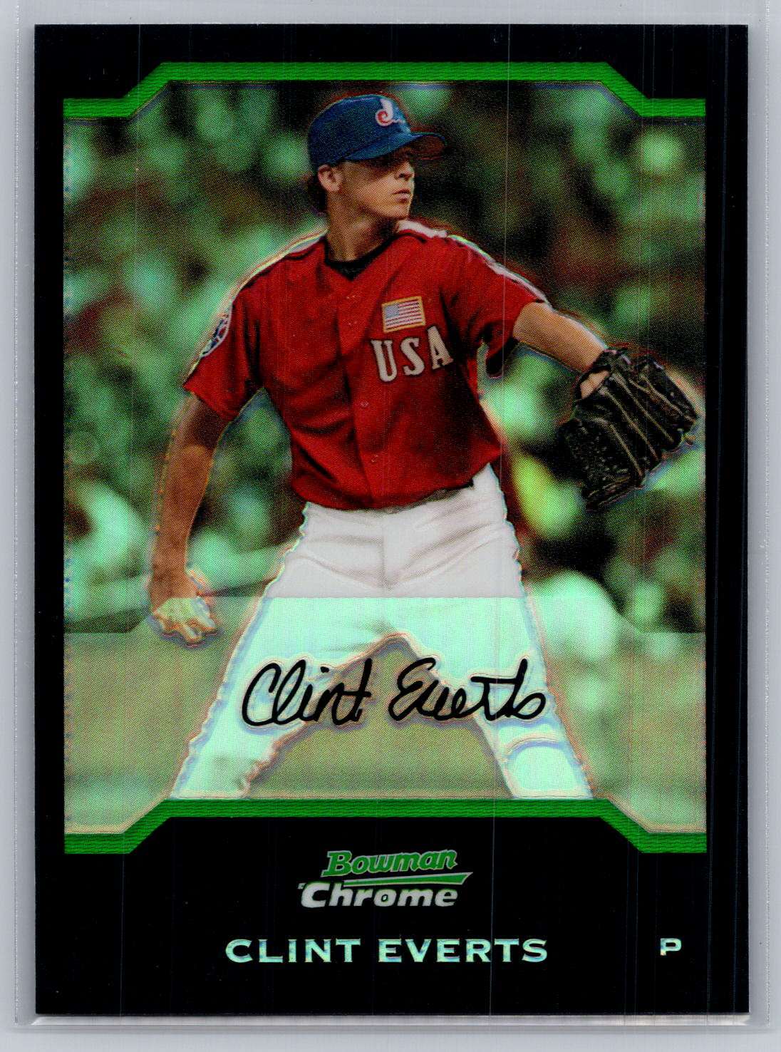 2004 Bowman Chrome Draft Picks & Prospects #BDP128 Clint Everts ...