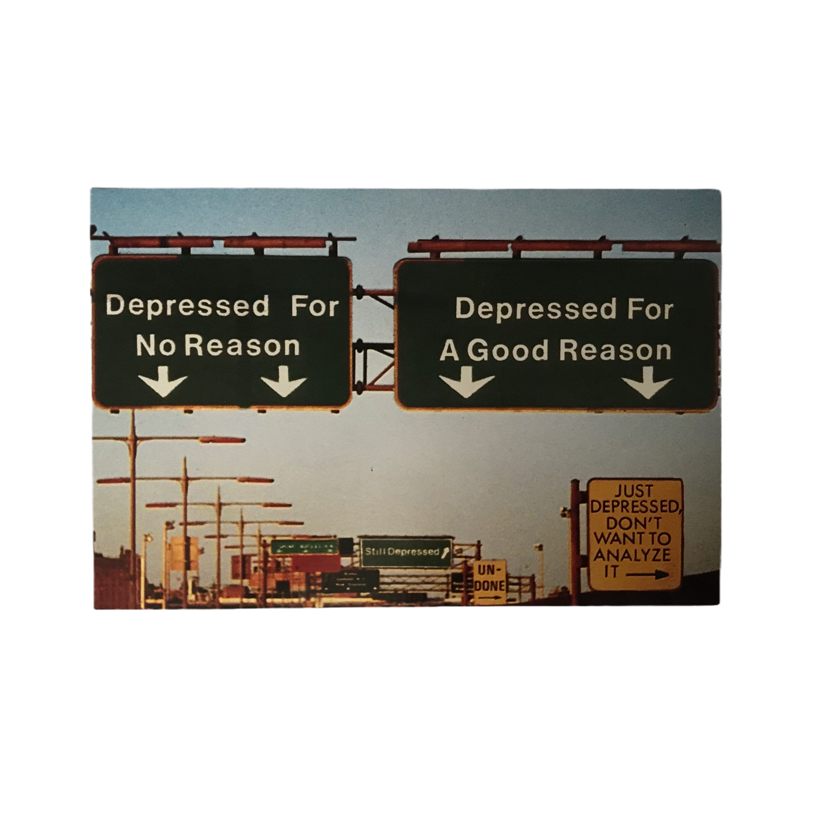 Vintage Comical Freeway Exit Signs Postcards | eBay