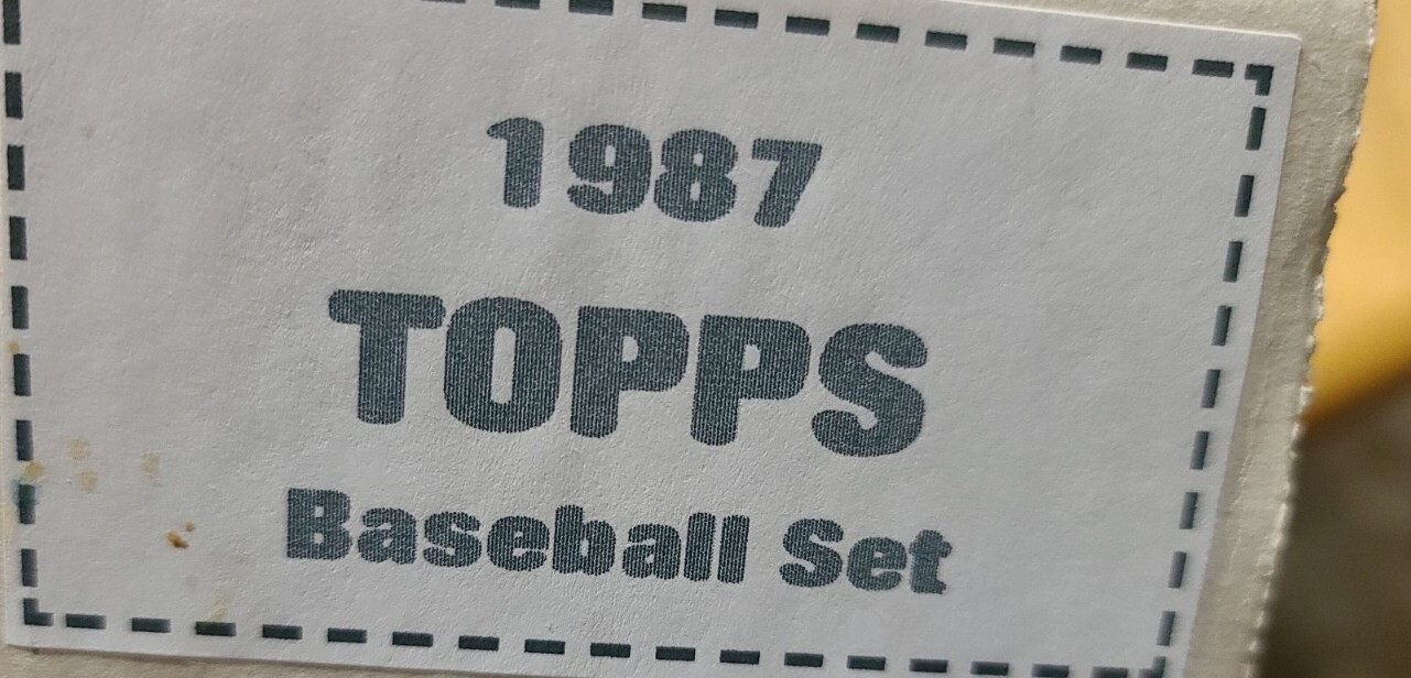 1987 TOPPS Baseball Card Complete Set - PRICE REDUCED! | eBay