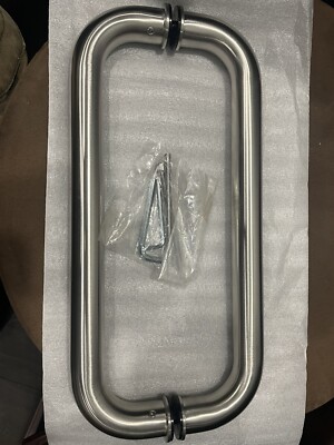 Shower Door Handle 1" Round Tubular Handle with Flat Washers / Glass ...