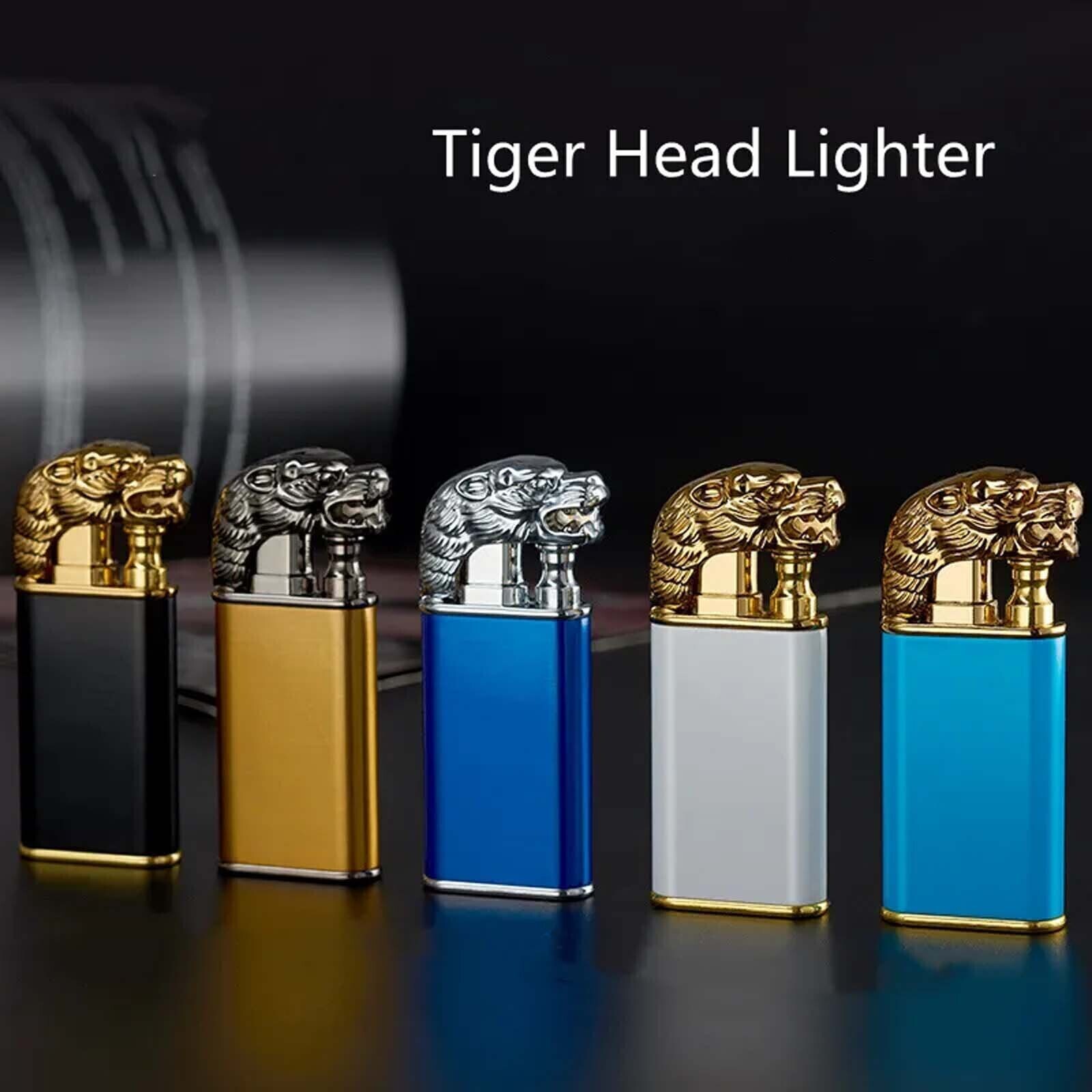 🇬🇧 Dual Flame Tiger Lighter, windproof.Refillable Black. U.K seller 🇬🇧 ...