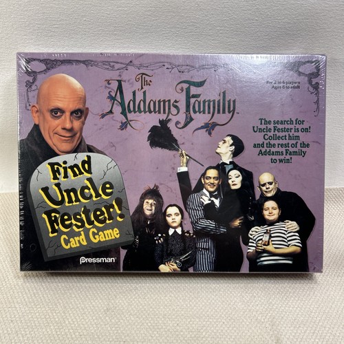 NEW SEALED Vintage Addams Family Find Uncle Fester Card Game Pressman ...