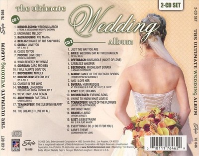 VARIOUS ARTISTS - THE ULTIMATE WEDDING ALBUM [SYLE] NEW CD 18111764629 ...