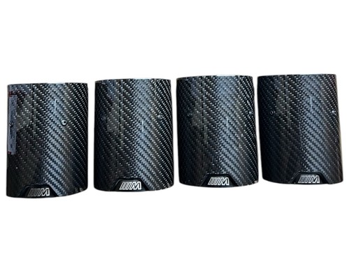 BMW M5/M6/M8 M Performance Black Carbon Fibre Exhaust Tips (F90/F91/F92 ...