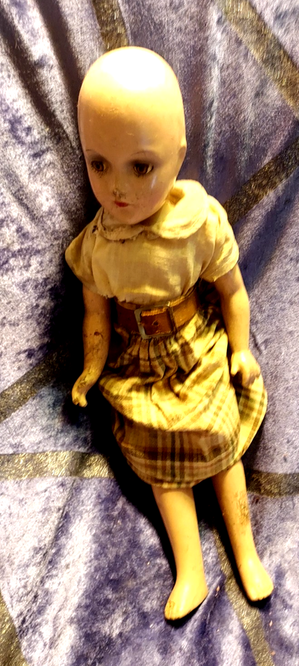 Vintage Antique Composite Doll Creepy Spooky Scary Haunted Halloween Oddities | eBay