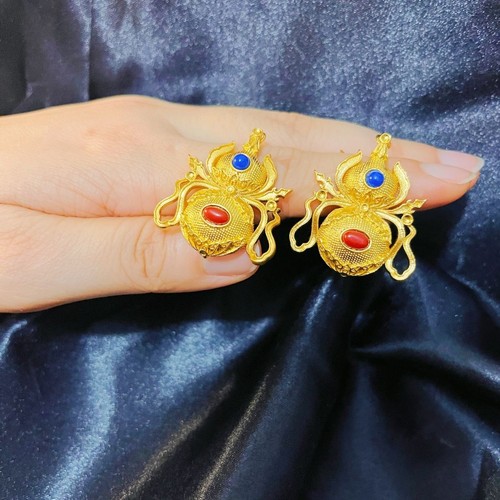 Filigree Gourd Earrings Ancient Style Hanfu New Year Jewelry Accessory ...