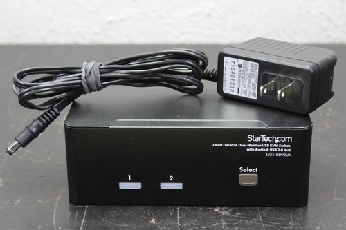 StarTech.com SV231DDVDUA 2 Port DVI VGA DUAL MONITOR USB KVM Switch | eBay