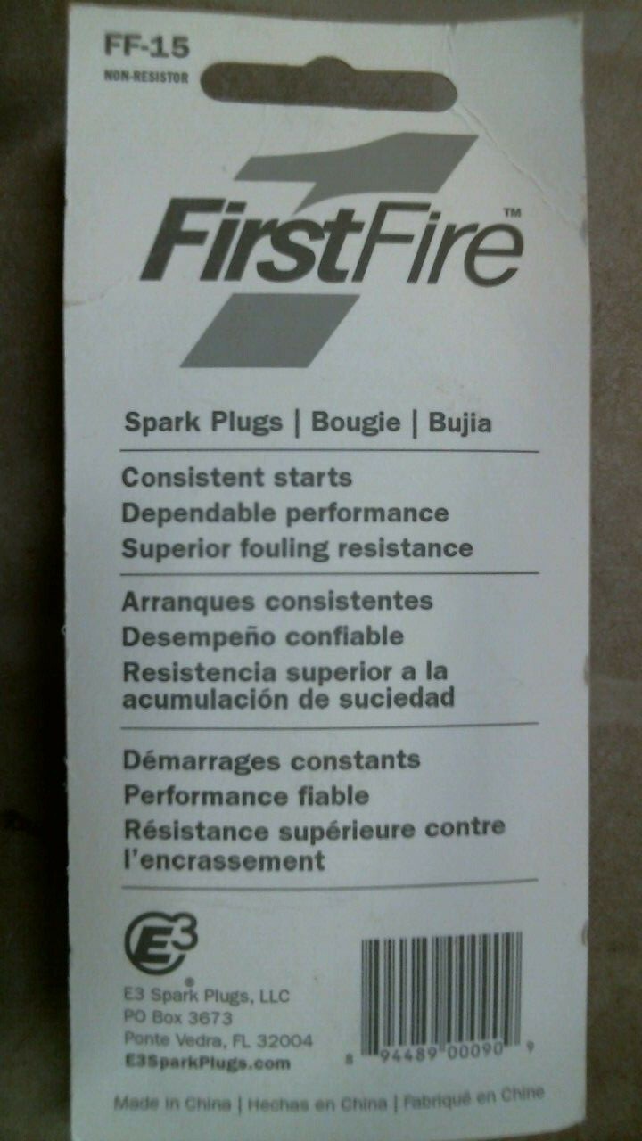 Champion FF-15 First Fire Replacement Spark Plug, FREE SHIPPING | eBay