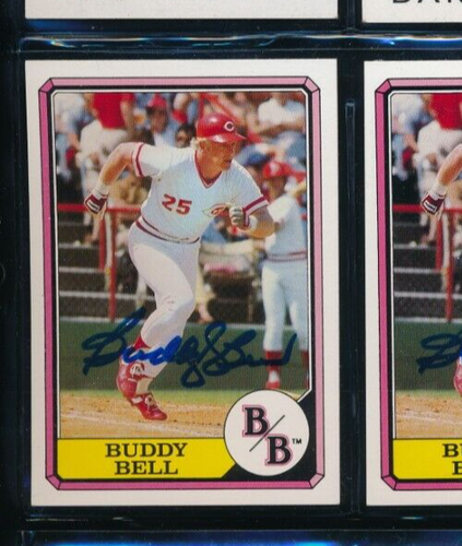 1987 Topps Boardwalk Baseball #21 Buddy Bell Reds Signed Autograph (CX7 ...
