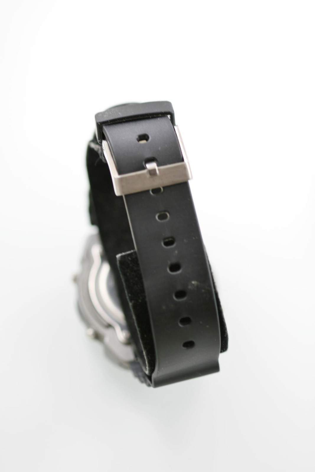 Fossil FSL Watch Mens Chro Alarm Timer 8 Lap 24hr Gray Black Plastic ...