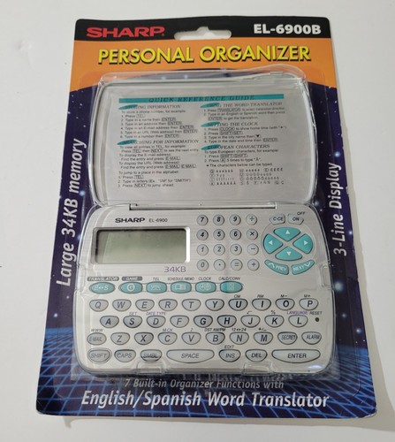 Sharp Personal Organizer EL-6900B New in Box Unused Factory Sealed NOS ...