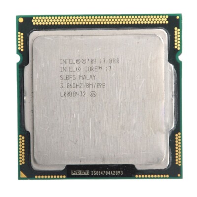 Intel Core i7-880 Quad Core 3.06GHz 8MB Socket LGA1156 95W SLBPS B1 ...