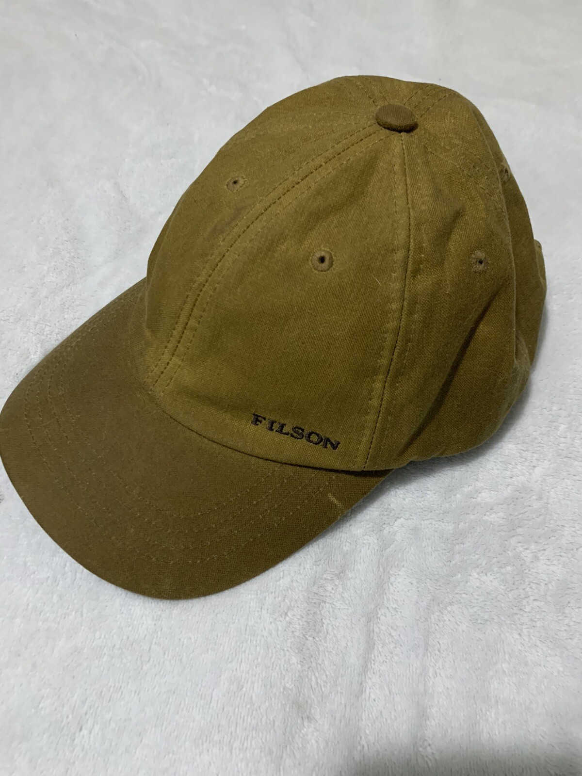 FILSON OIL TIN LOGGER CAP DARK TAN OS In Great Condit… - Gem