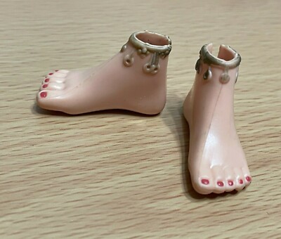 Barbie My Scene Shoes I Love Shopping Chelsea Doll Feet Toe Nail Polish ...