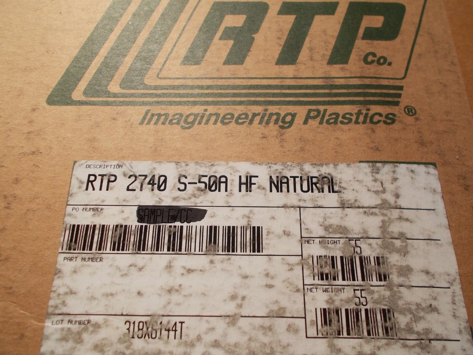 55 LBS TPE PLASTIC RESIN PELLETS injection molding THERMOPLASTIC ...