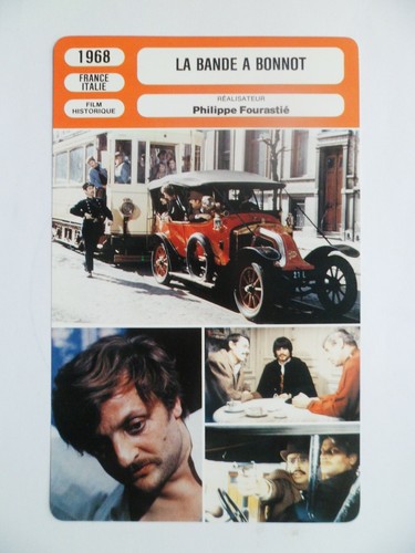 CARTE FICHE CINEMA 1968 LA BANDE A BONNOT J. Brel Bruno Cremer Annie ...