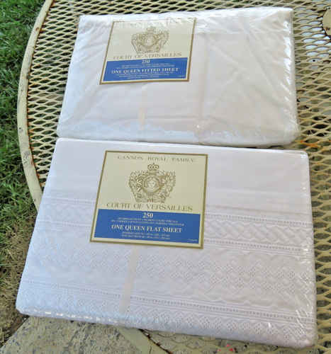 NEW Cannon Royal Family Court of Versailles Queen Flat & Fitted Sheets ...