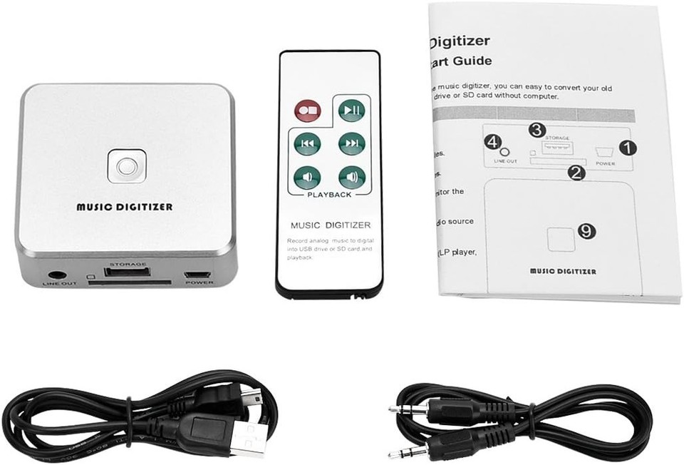 Music Digitizer Recorder Audio Capture Cassette CD MP3 Recorder ...