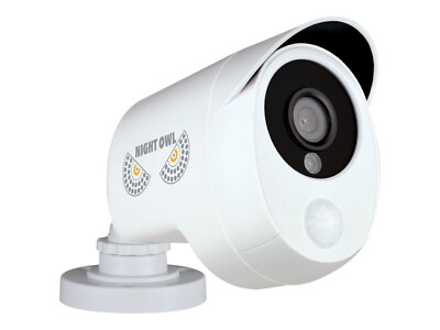 Night Owl Wired Indoor/Outdoor Bullet Security Camera CM-PIRHDA10W-BU ...