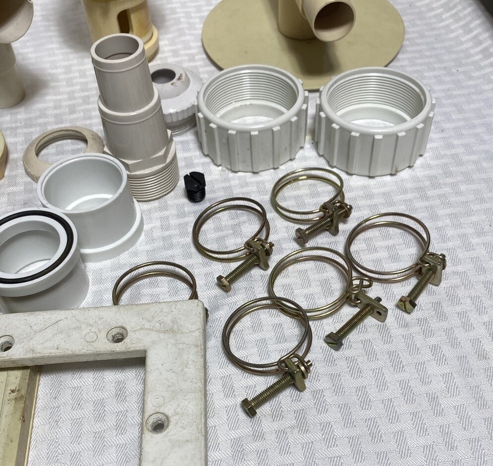 Assorted Swimming PVC Pool Parts Clamps Baskets Used | eBay