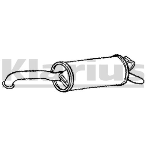 1x Klarius OE Quality Replacement Rear / End Silencer Exhaust for ...