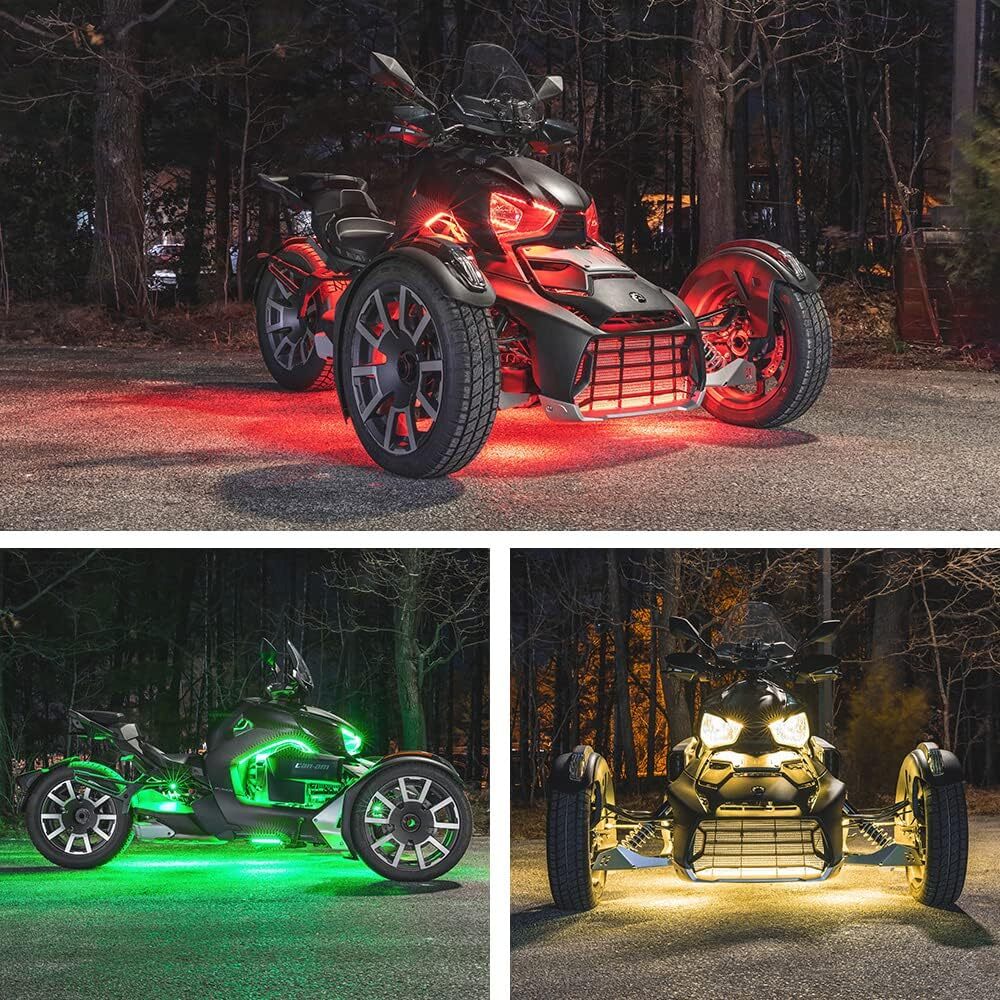 For Polaris Slingshot 12pcs Motorcycle RGB LED Neon Under Glow Light ...