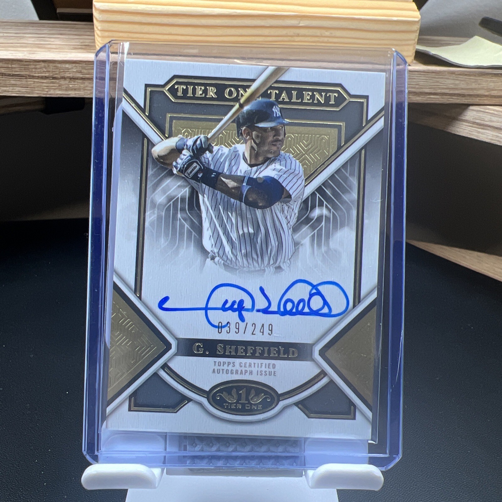 2023 Topps Tier One-Gary Sheffield Tier One Talent Auto /249! YANKEES ...