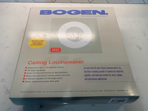 Bogen Communication CS1EZ Main / Stereo Speakers 765368481815| eBay
