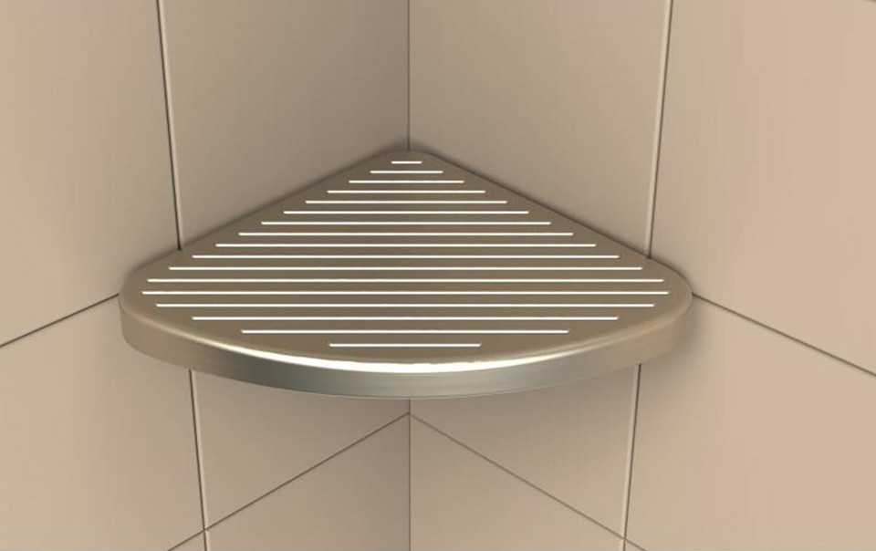 TileWare Victoria Series Corner Foot Prop / Shelf ALL COLORS for Shower ...