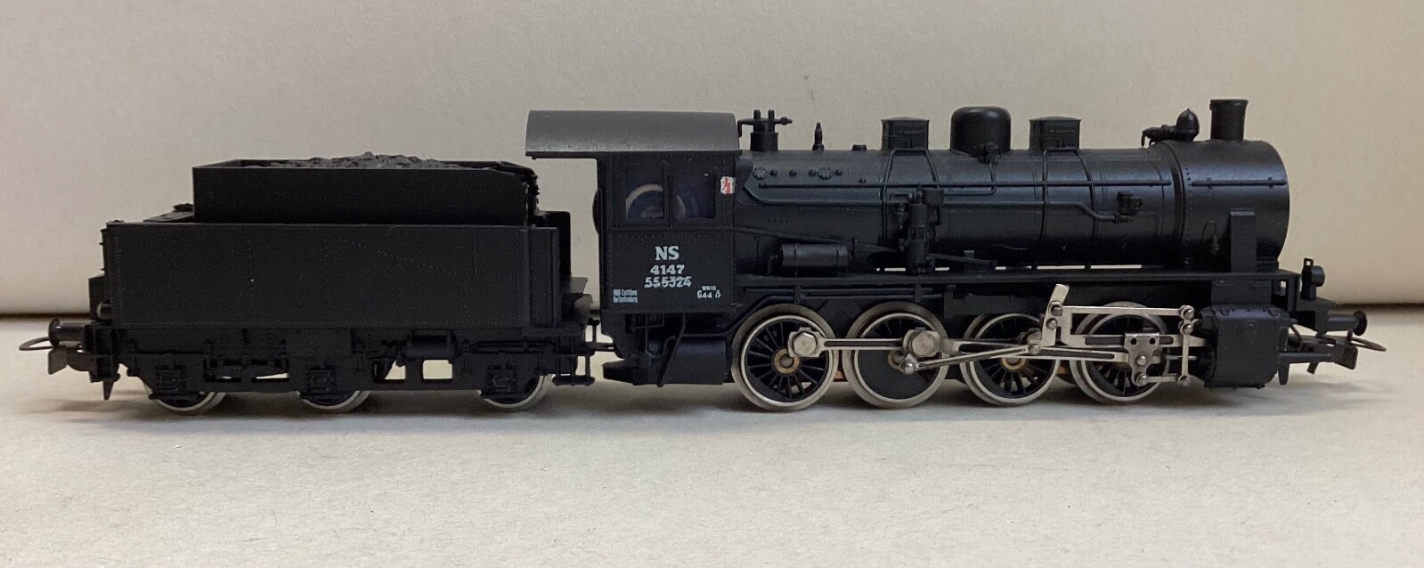 PIKO, HO - Dutch NS Black 0-8-0 Class BR 55 LOCO, 4147 & TENDER - 5/ ...