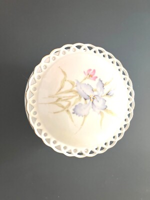 Vintage Porcelain Winrose Collection Vanity Jar with Lid Trinket Box ...