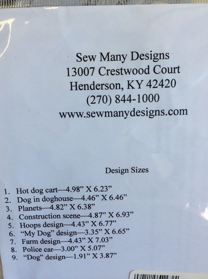 SEW MANY DESIGNS-"ALL IN GOOD FUN" 5 X7 COLLECTIONS- MACHINE EMBROIDERY ...