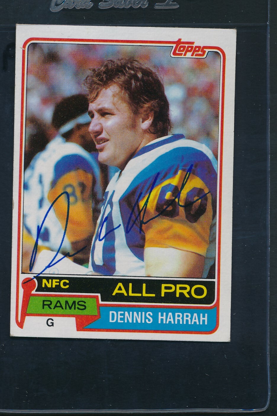 1981 Topps #240 Dennis Harrah Rams Signed Auto *33539 | eBay