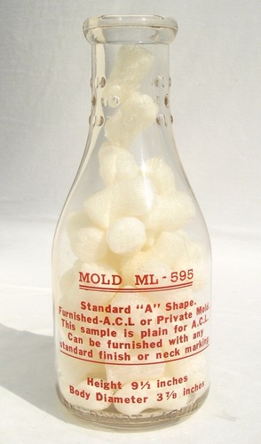 Vintage Milk Bottle Salesman's Sample Mold ML-595 One Quart ACL | eBay