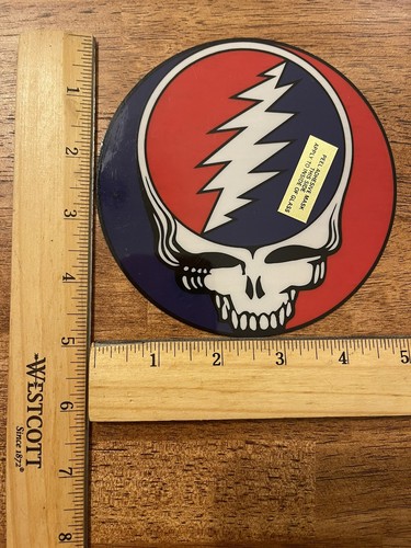 VTG 1990’s Grateful Dead Steal Your Face Decal Window Sticker Original ...