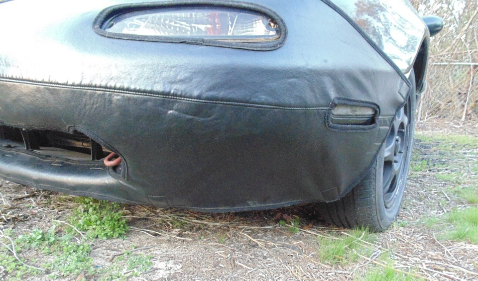 90-97 Mazda Miata Front Nose Mask Bra Bug Protector Black NA 91 92 93 ...