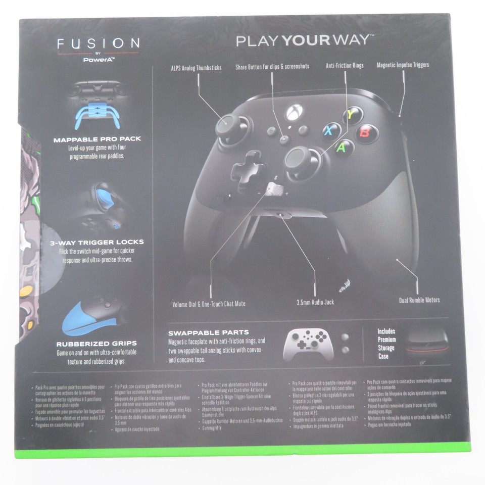 PowerA FUSION Pro 2 Black Wired Controller for Xbox Series X|S/One ...