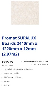 Promat Supalux Fireboard Supalux Board Fire Proof Board Fire Board 12mm ...