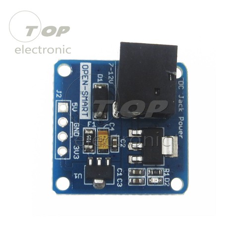 DC-Jack 7-12V to 5V/3.3V Step-down Buck Power Supply Converter Module ...