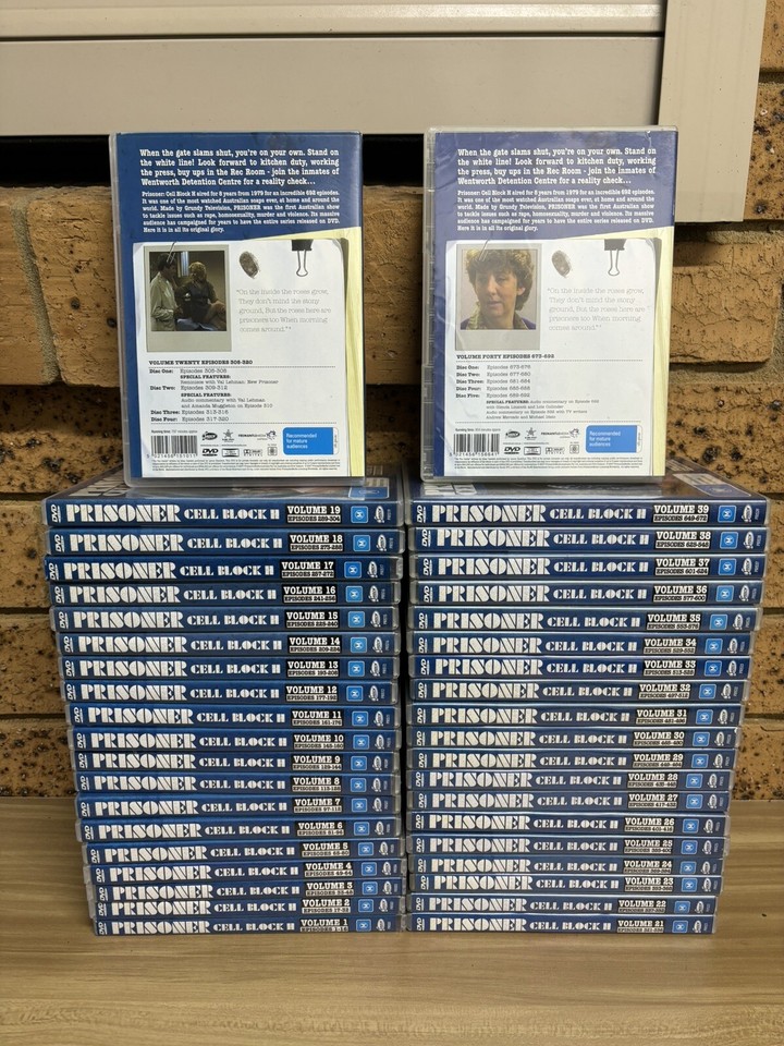 Prisoner Cell block H series 692 Episodes Complete Dvd Set | eBay Australia