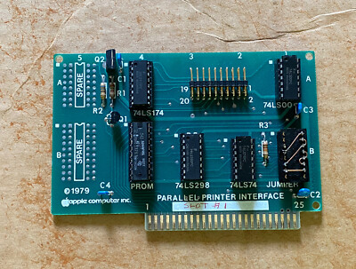 Vintage Apple II Computer Parallel Printer Interface Card Board | eBay