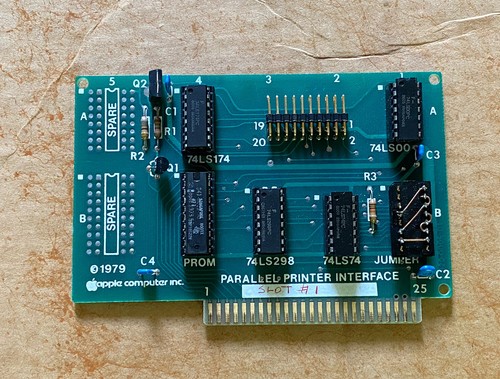 Vintage Apple II Computer Parallel Printer Interface Card Board | eBay