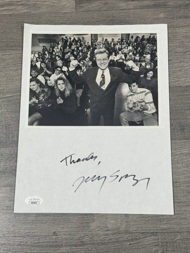 Jerry Springer Hand-Signed Autographed 8.5x11 Photo w/ JSA COA | eBay