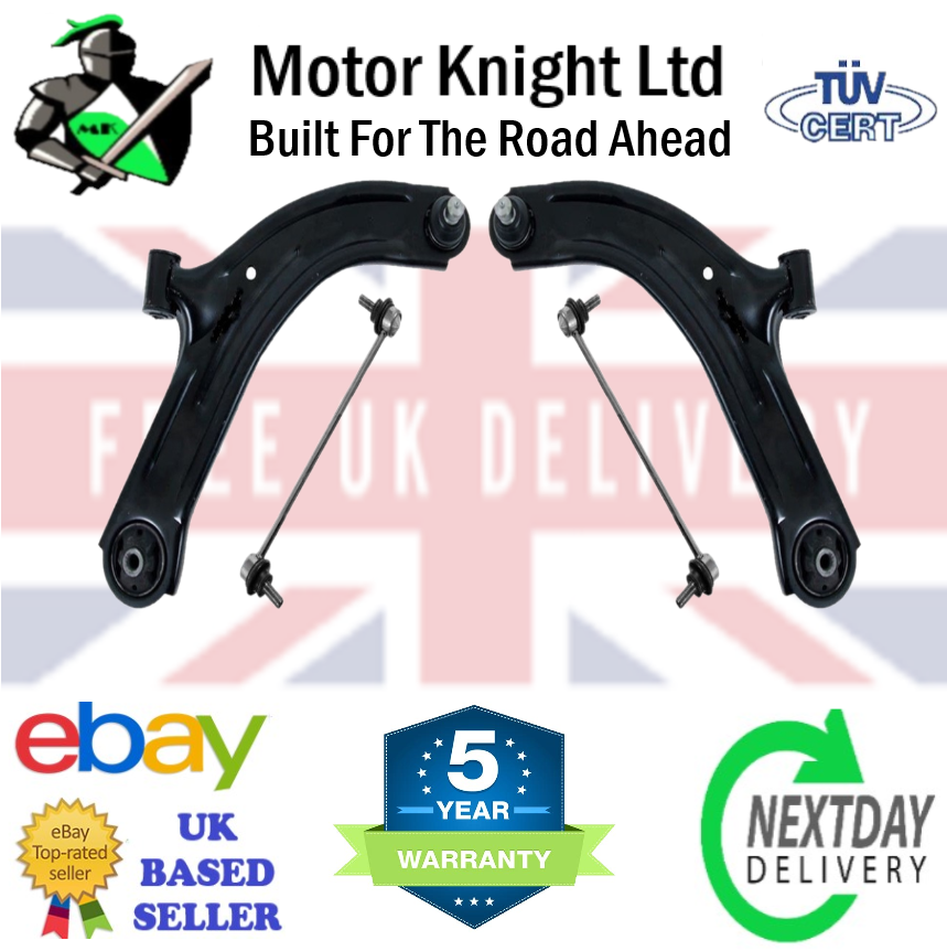 FITS NISSAN NOTE 06-14 FRONT SUSPENSION CONTROL ARMS / WISHBONES ...