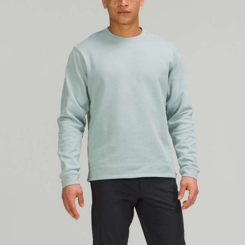 Lululemon men's French Terry Oversized Long Sleeve Crew Silver Blue ...
