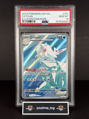 2024 Pokemon Ssp En-Surging Sparks Illustration Rare Cetitan #201 PSA ...